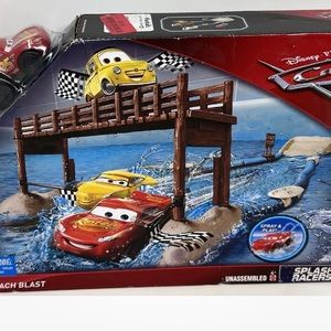 Toys | Mattel Disney Pixar Cars 3 Splash Racers Beach Blast Play Set W ...